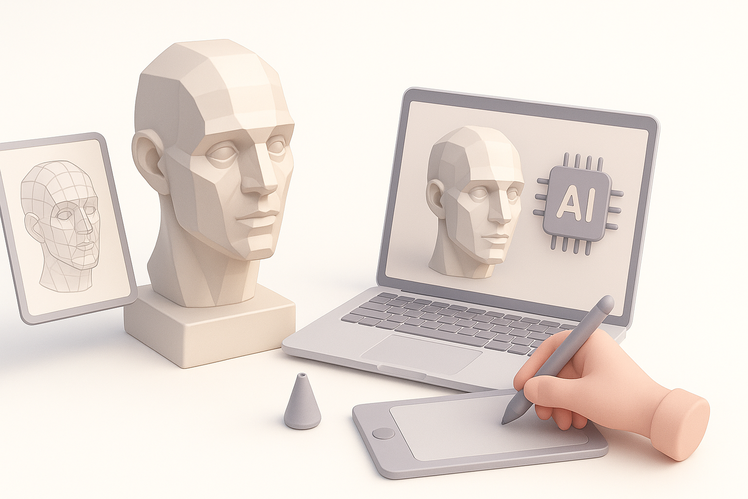 创建与使用 Asaro Head 3D 模型：专家级工作流程