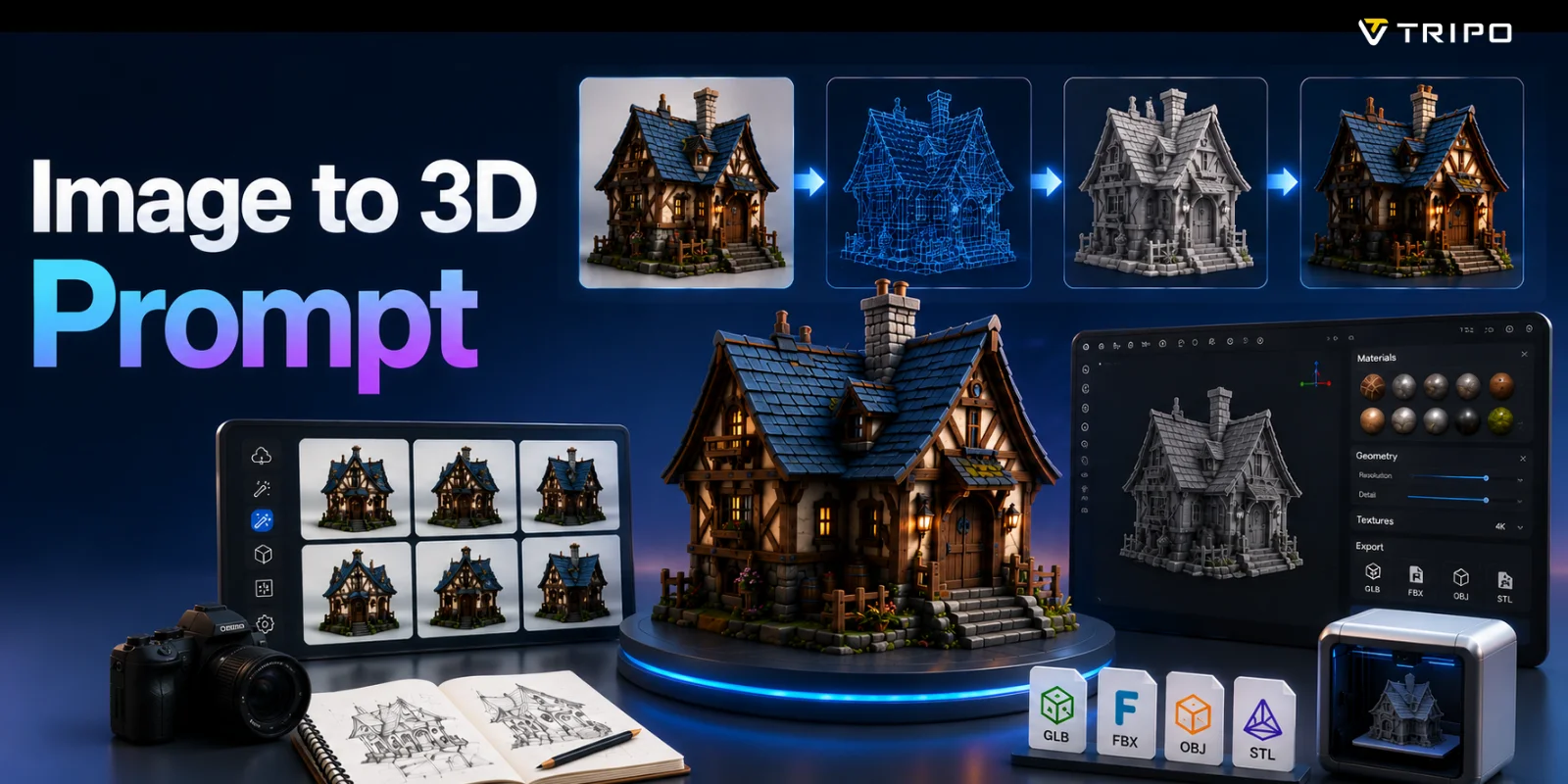 25 dicas de prompts de imagem para 3D para modelos AI 3D mais nítidos